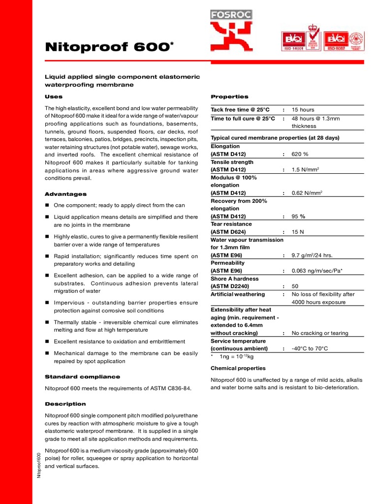 nitoproof 600 | Concrete | Water