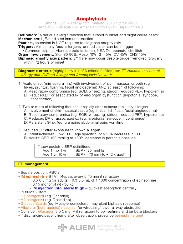 Anaphylaxis | PDF | Self-Improvement