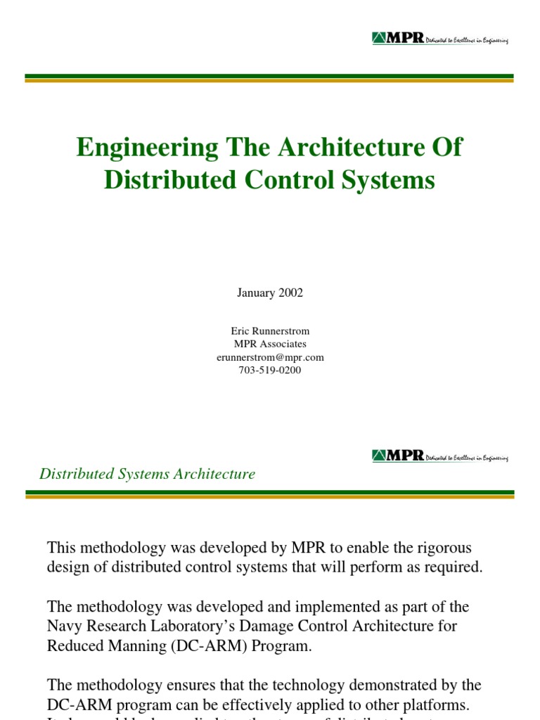 Distributed CTRL Architecture | PDF | Central Processing Unit | Reliability Engineering