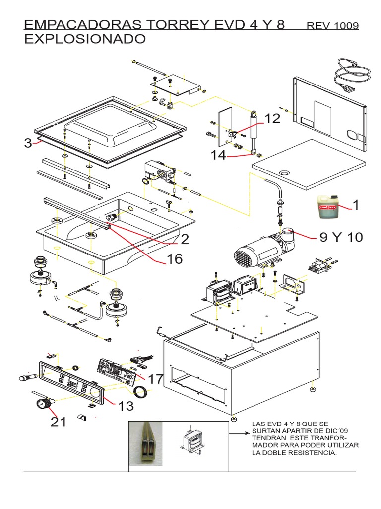 Explosionado+empacadora+evd 4 8 16 20 48 76 PDF | PDF