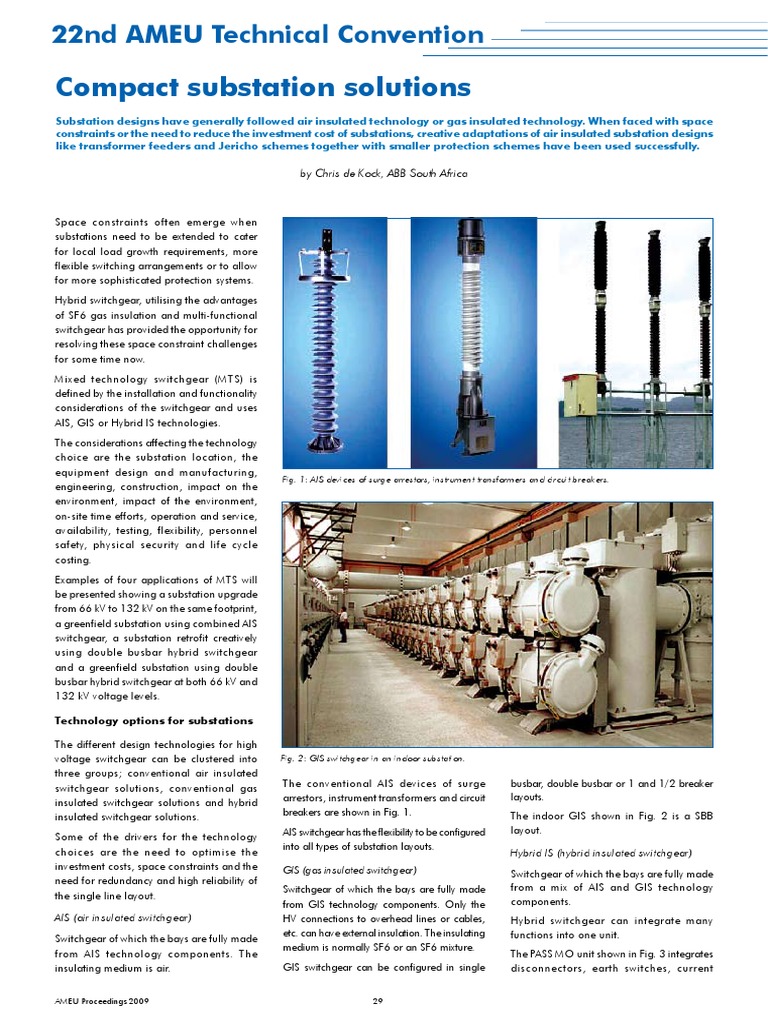 Compact Substation Solutions | PDF | Electrical Substation | Electrical ...