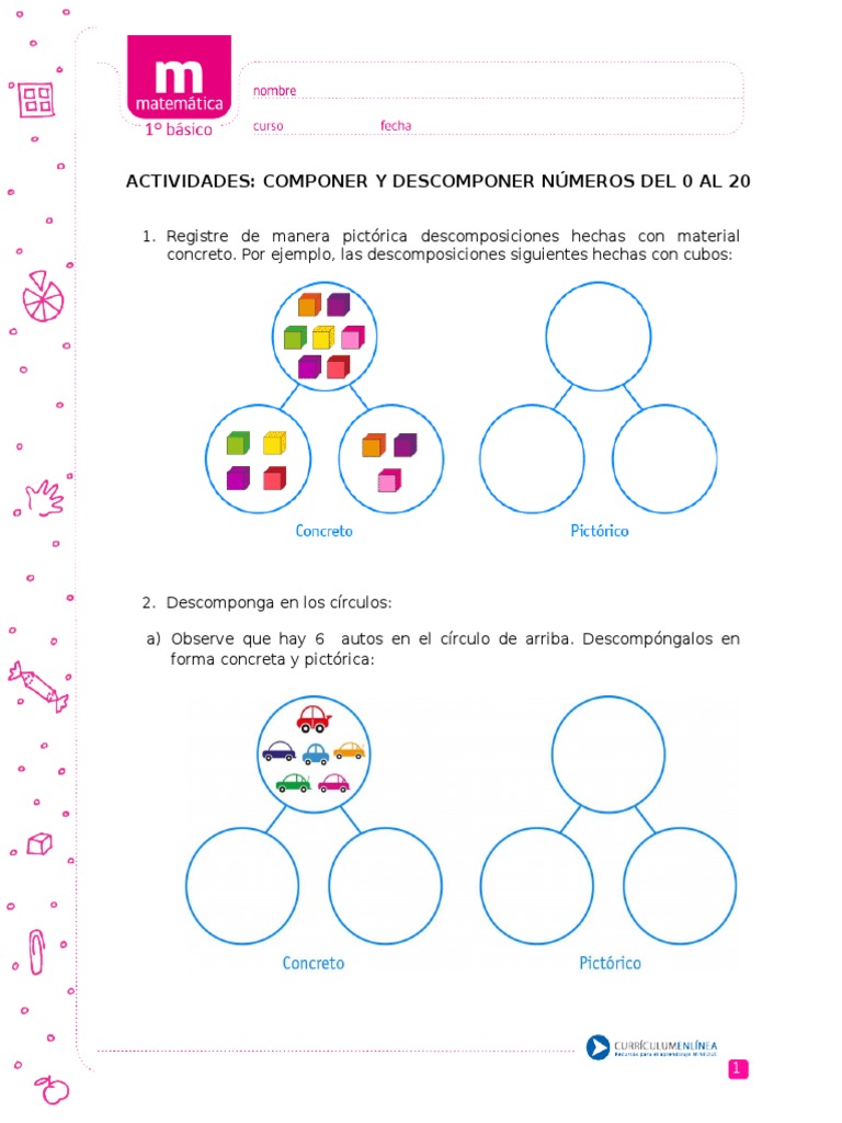Componer y Descomponer Numeros 10 | PDF