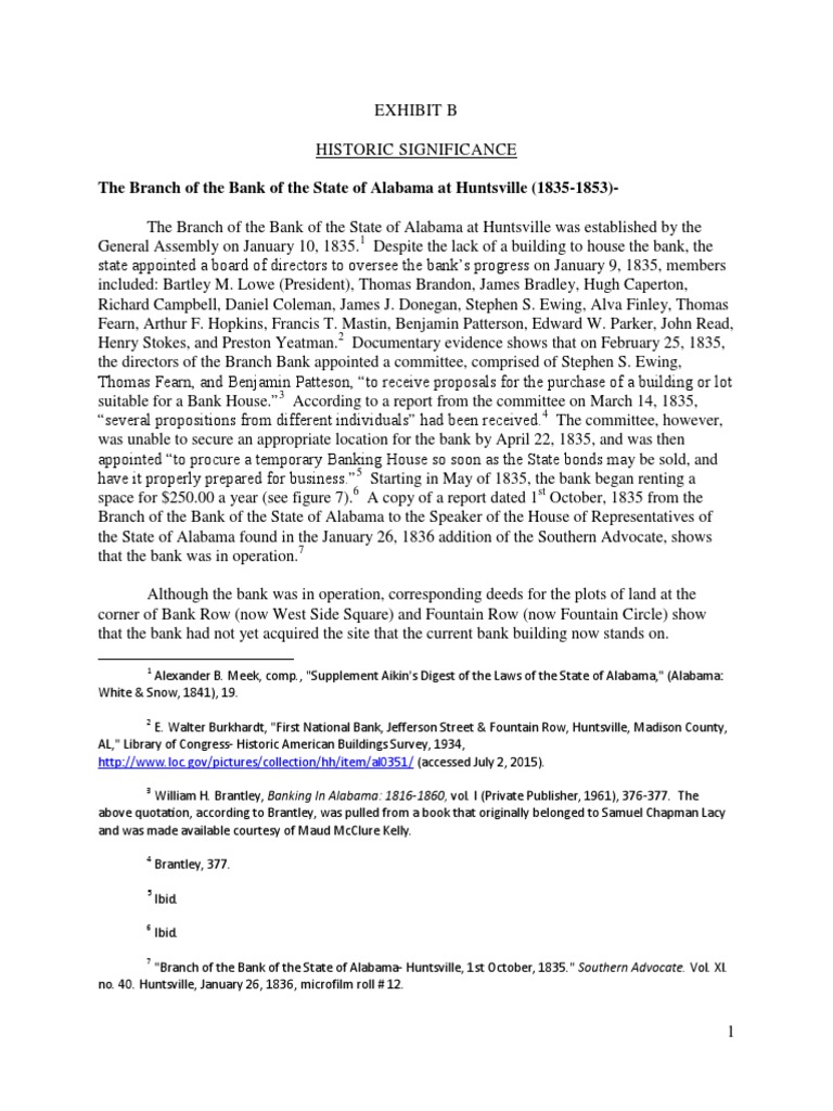 First National Bank Building Baseline Documents | PDF | Unrest