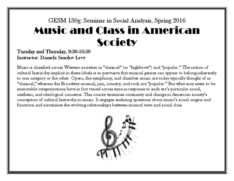 Music and Class in American Society | PDF
