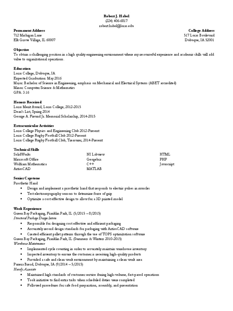 Habel Resume | PDF | Career & Growth