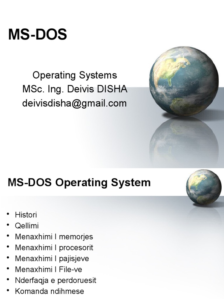 MSDOS | PDF