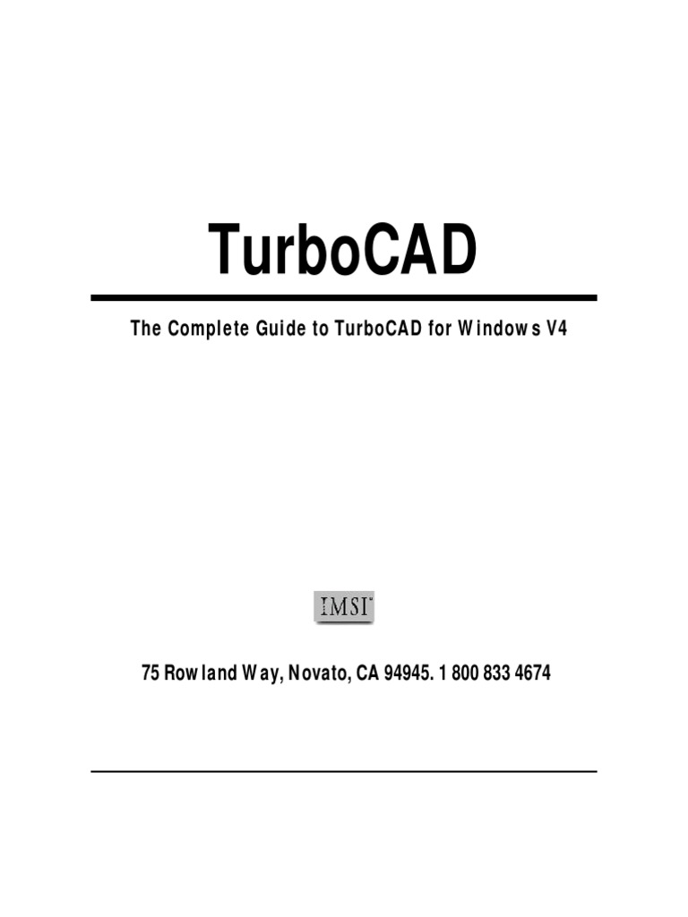 Complete Guide To Turbo Cad V 4 | PDF | Computers