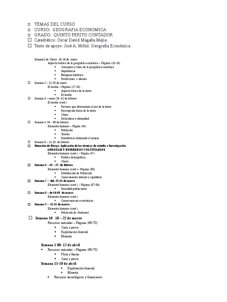 Geografia Economica | PDF | Geografía | Geografía Física
