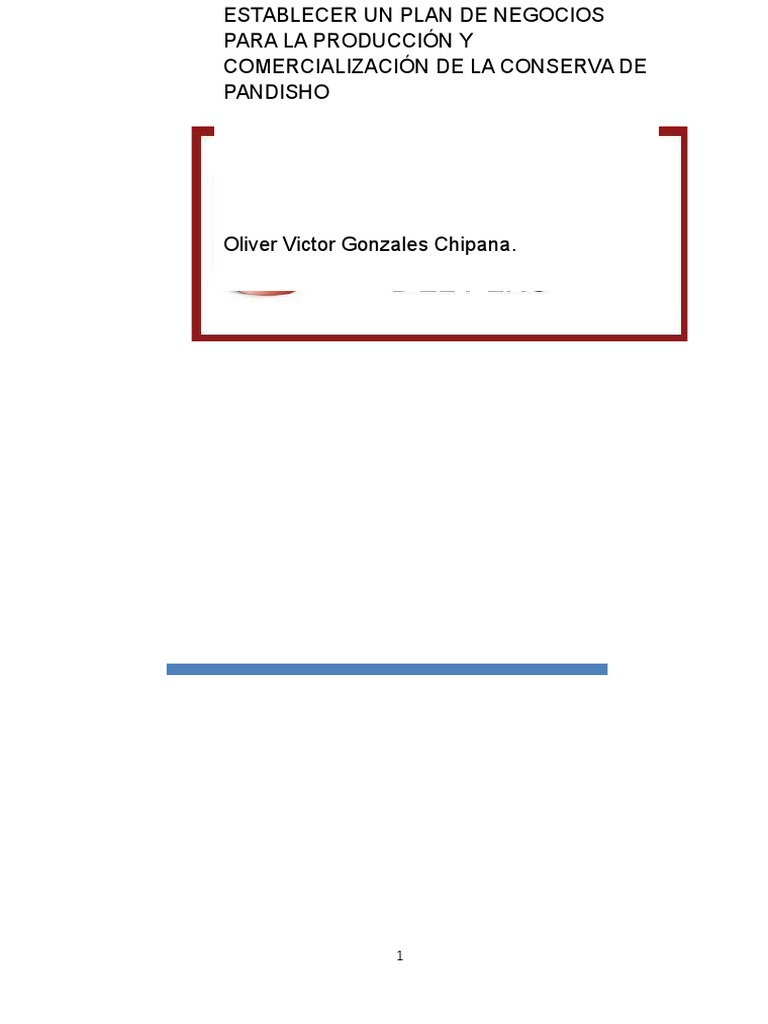 Pandisho | PDF | Producto (Negocio) | Mercado (economía)
