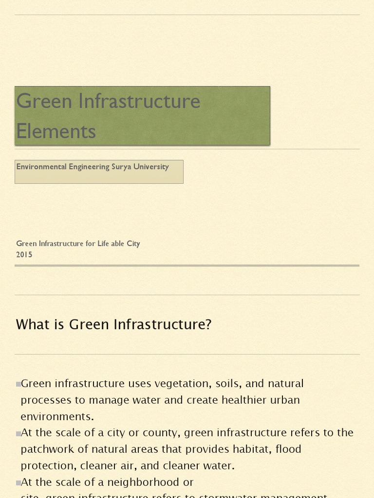 Managing Stormwater Naturally: An Overview of Green Infrastructure ...
