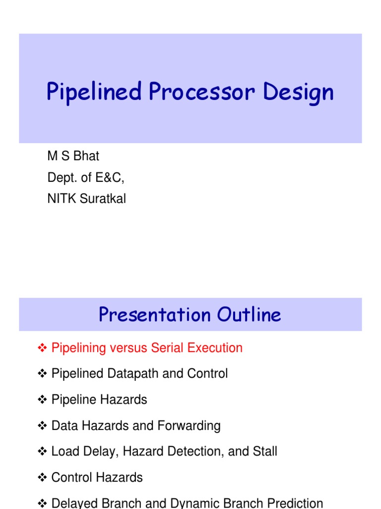 Lec 04 Pipeline D Processor | PDF | Instruction Set | Central Processing Unit