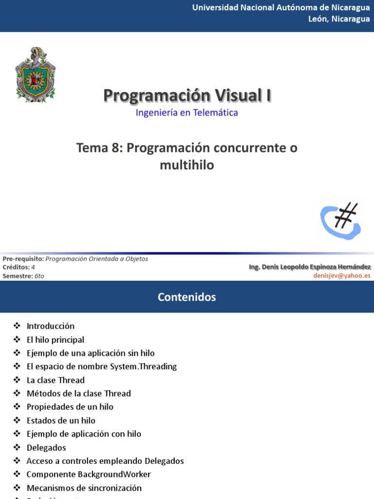 Tema8-Programacion Concurrente o Multihilo v2 | PDF | Hilo (Computación) | Ventana (informática)