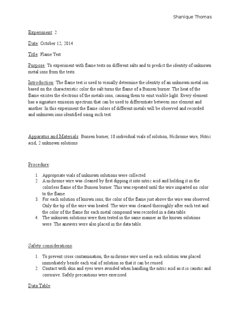 Bio Lab 2 | PDF | Energy Level | Manganese