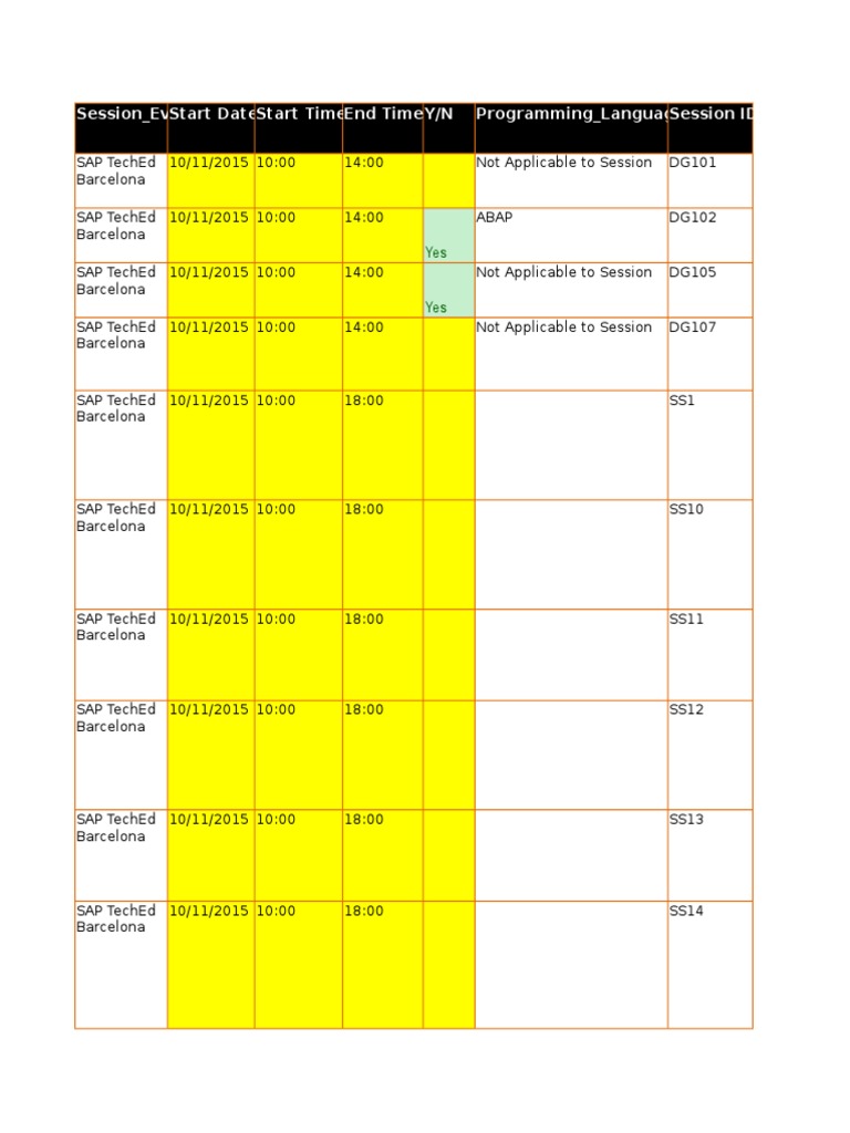 SAP TechEd Barcelona Sessions | PDF | Sap Se | Cloud Computing