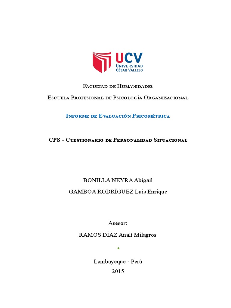 Informe CPS | PDF