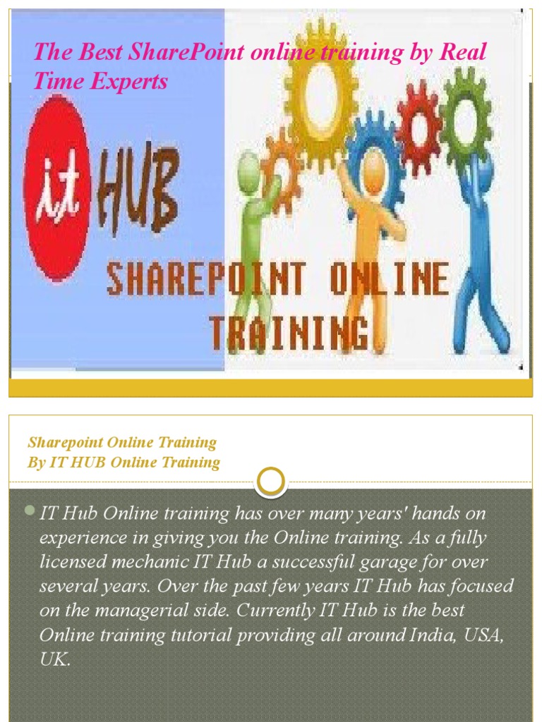 The Best Sharepoint Online Training By Real Time Experts Pdf Share