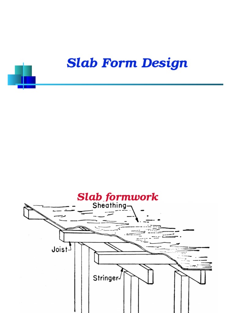 Slab Formwork Design Guide | PDF | Bending | Engineering