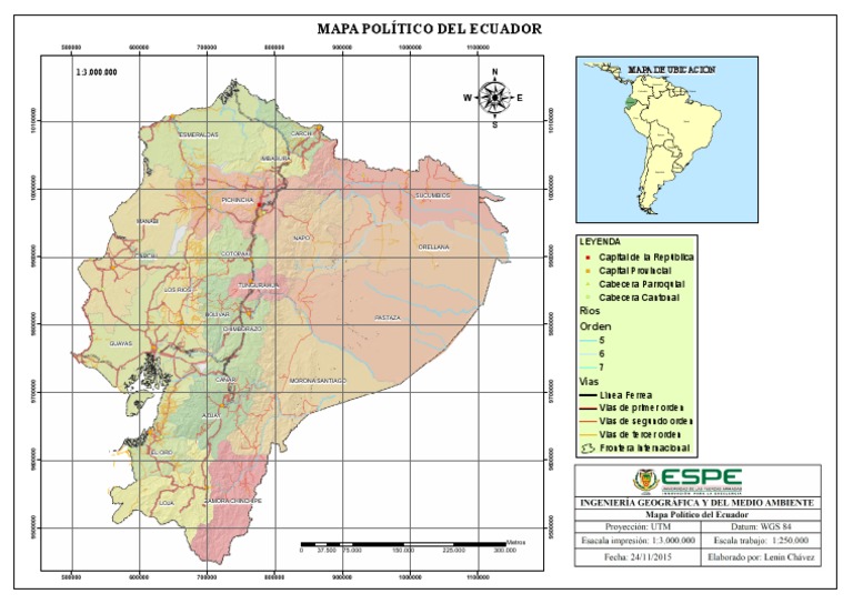 Mapa Político del Ecuador y Capitales | PDF | Estilo de vida