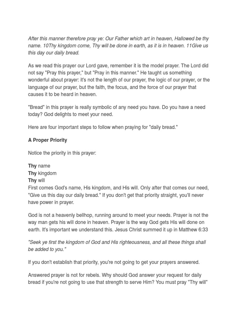 How To Pray | PDF | Prayer | Christian Belief And Doctrine