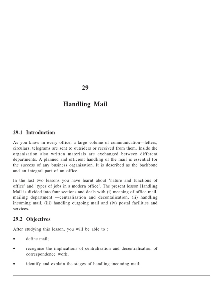 Inward and Outward Mail Registers | PDF | Mail | United States Postal ...