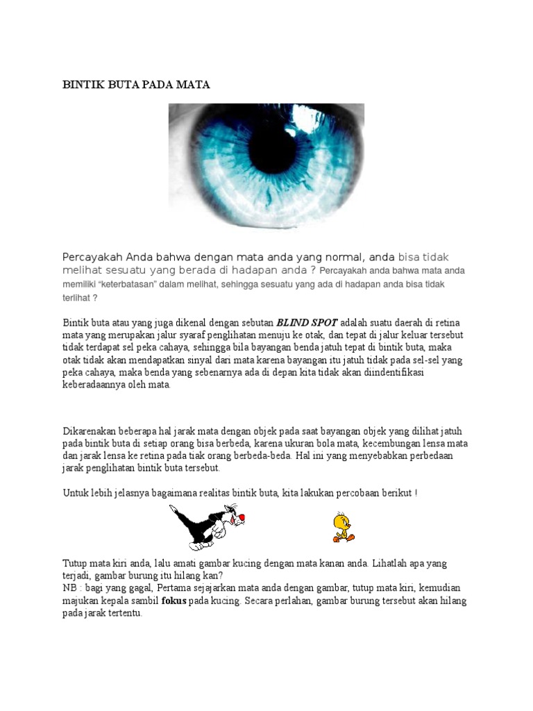 Bintik Buta Pada Mata | PDF | Pengembangan Diri