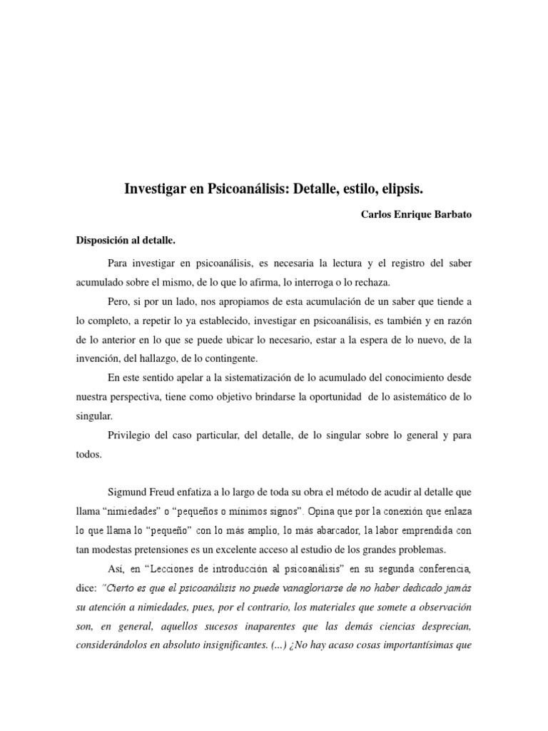 Investigar en Psicoan Lisis | PDF | Jacques Lacan | Psicoanálisis