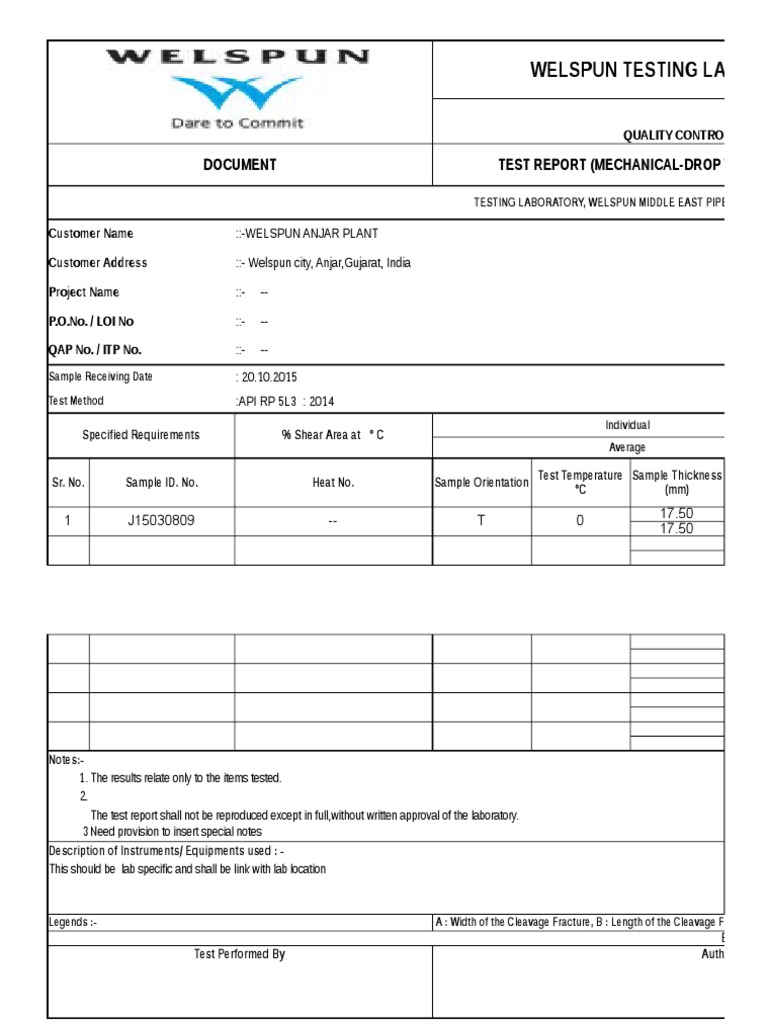 Ilc Test Report | Laboratories | Building Engineering
