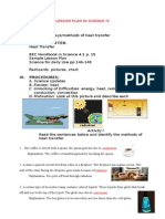 Grade 7 Heat Transfer Lesson Plan | PDF | Heat Transfer | Heat