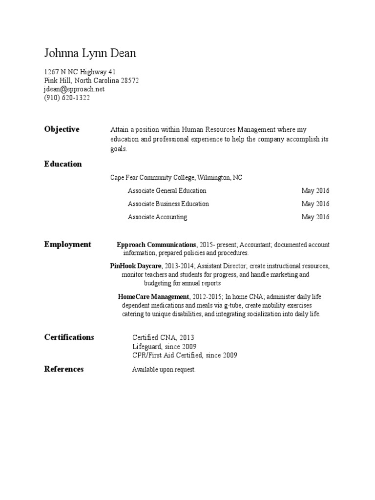 Current Resume | PDF