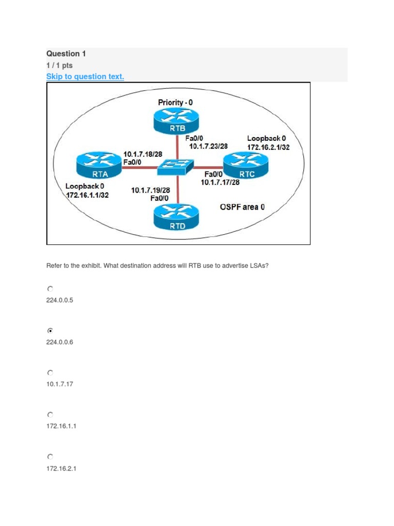 CCNP Route Chapter 3 Answers | PDF | I Pv6 | Wide Area Network