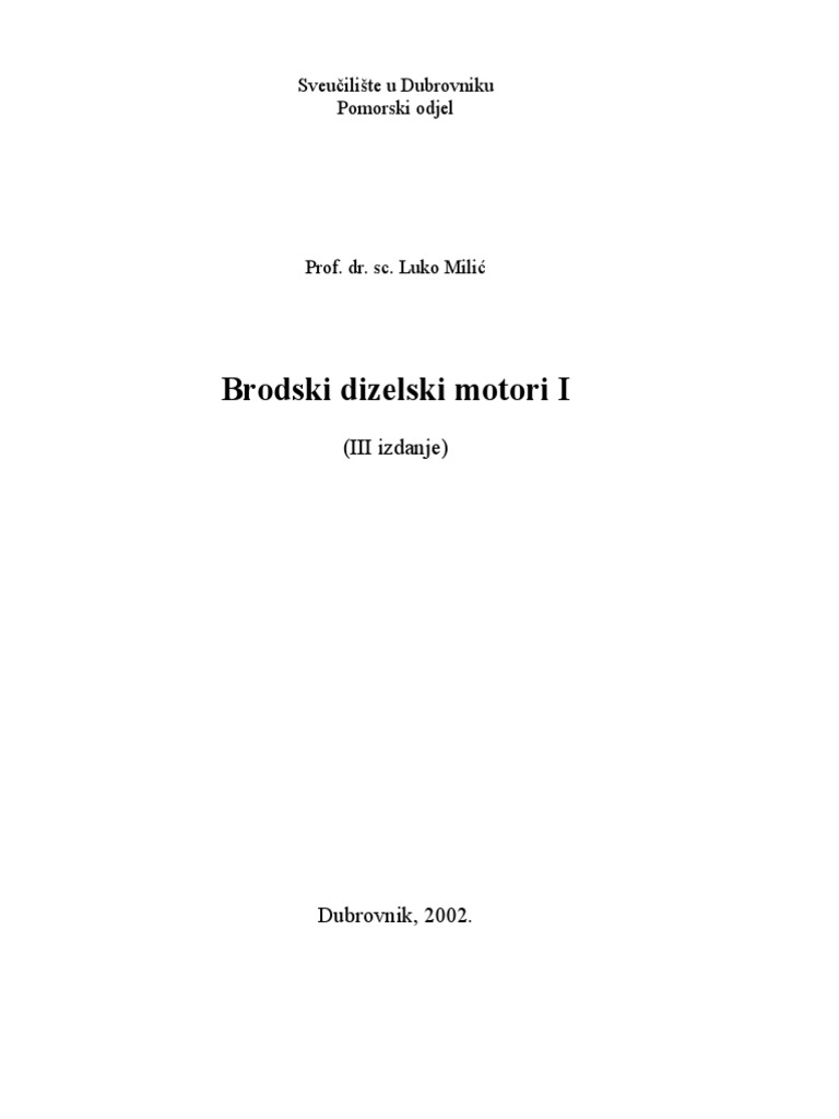 Brodski Motori I PDF | PDF