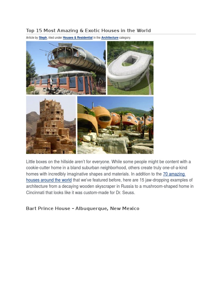 Top 15 Most Amazing | PDF | Nature