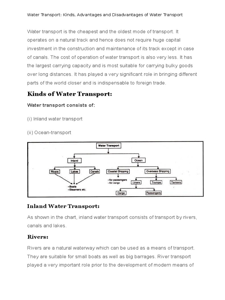 Water Transport: Cost-Effective Solutions | PDF | Canal | Transport