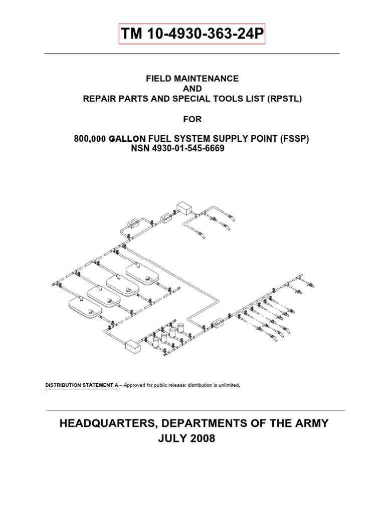 TM 5-4930-363-24P 800,000 Gallon FSSP | PDF