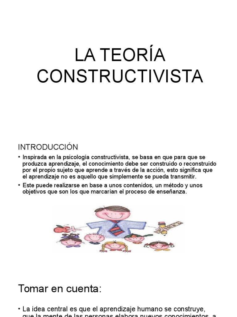 La Teoría Constructivista | Constructivismo (filosofía de la educación ...