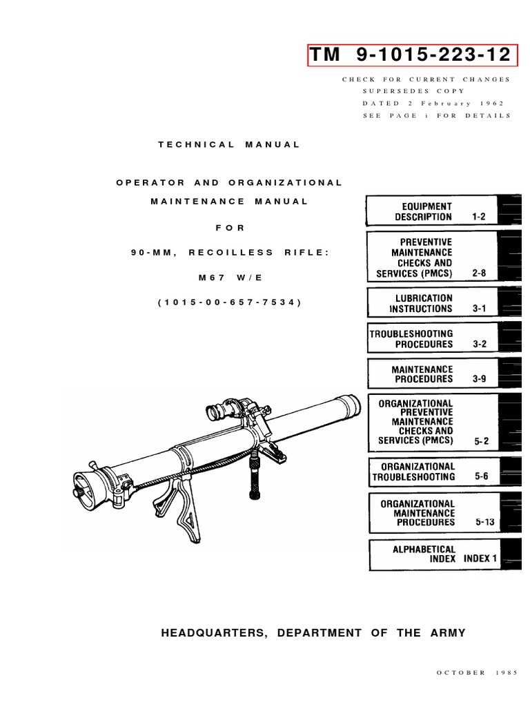 90mm Recoilless Rifle | PDF | Cartridge (Firearms) | Ammunition