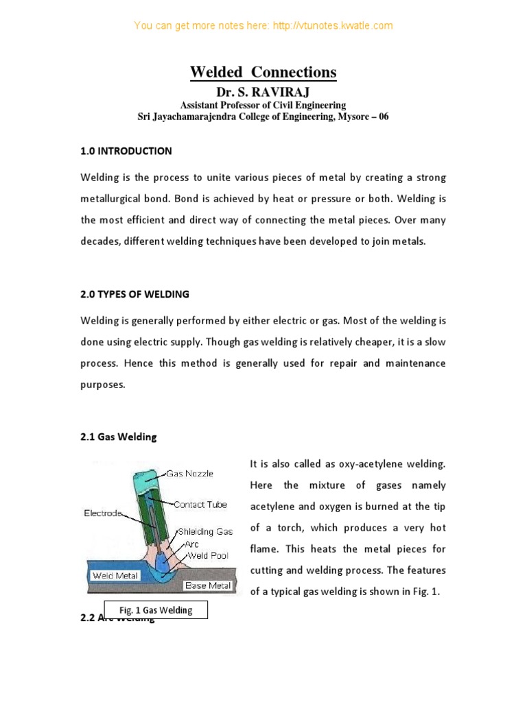 Welded Connections | PDF | Welding | Construction