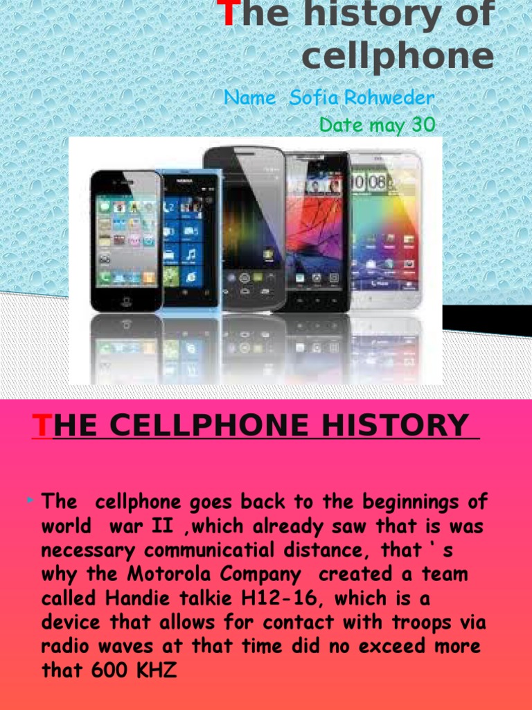 History of Cellphones: From WWII to Today | PDF