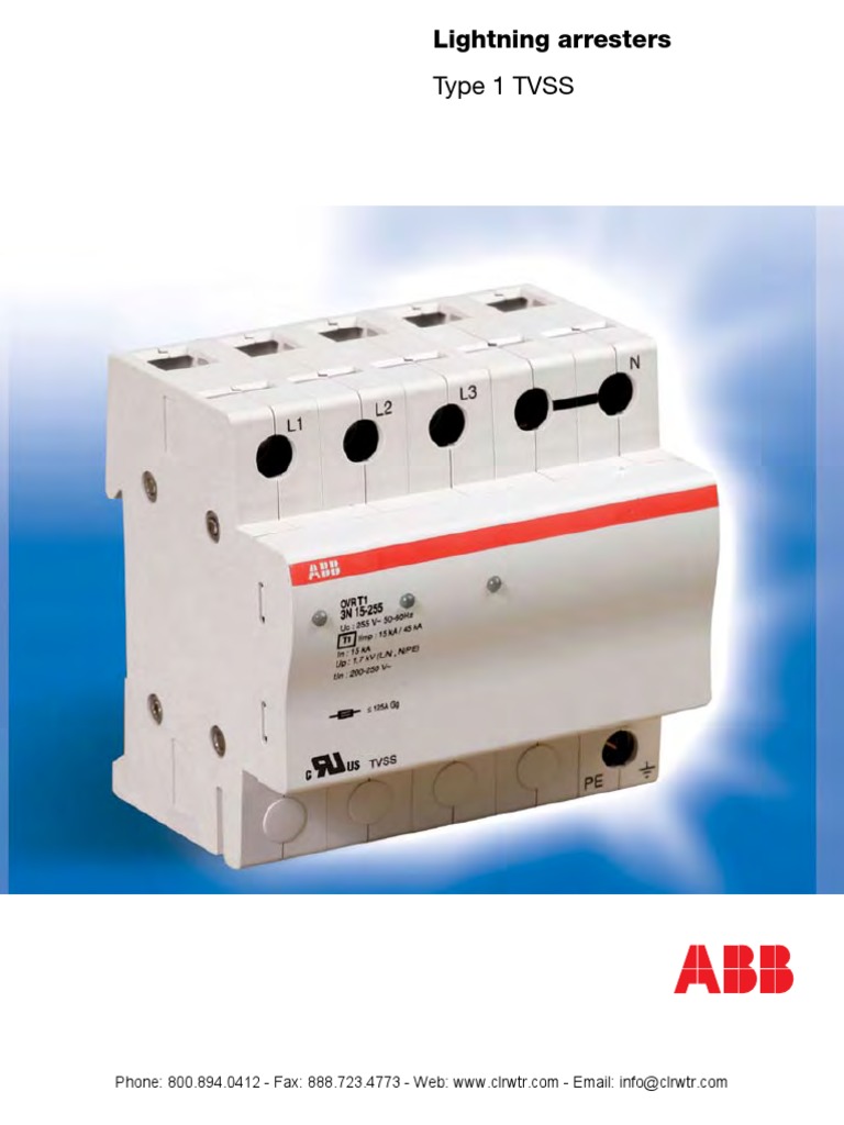 ABB Lightning Arresters | PDF | Wind Power | Wind Turbine