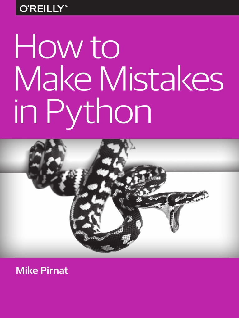 How To Make Mistakes In Python Pdf Anonymous Function Scripting Language