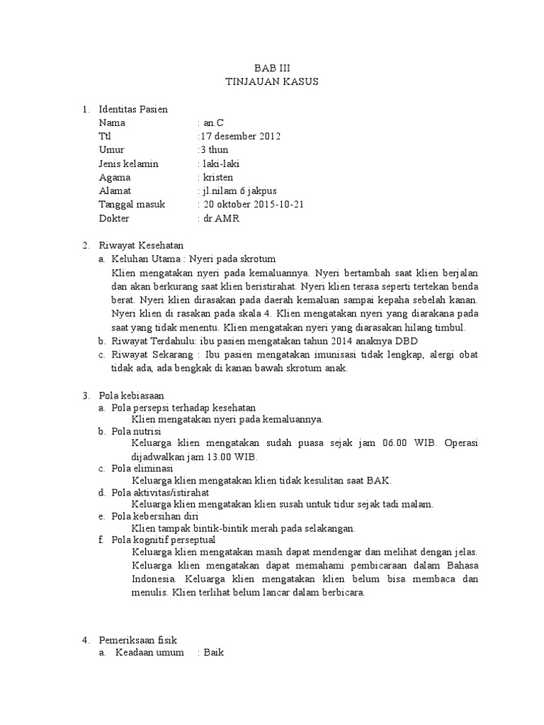 Askep Hidrokel | PDF