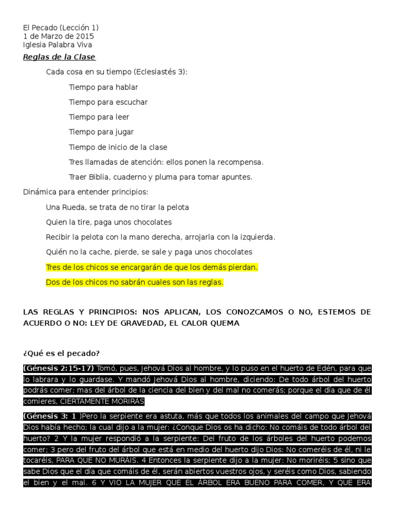 Estudio Bíblico Sobre El Pecado | PDF | Pecado | Creencia religiosa y doctrina