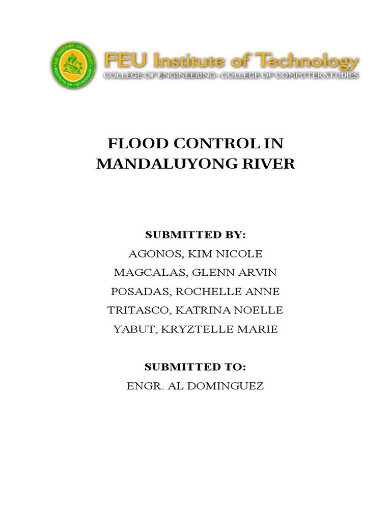 Flood Control in Mandaluyong River | PDF | Flood | Risk Management