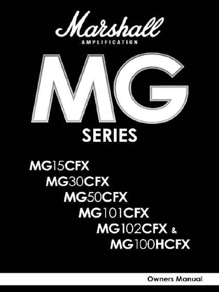 Marshall MG30CFX User Guide | PDF