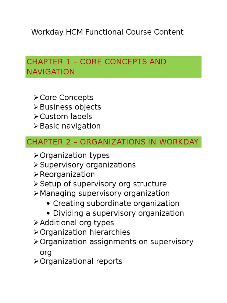 Workday HCM Functional Online Training | Educational Technology ...