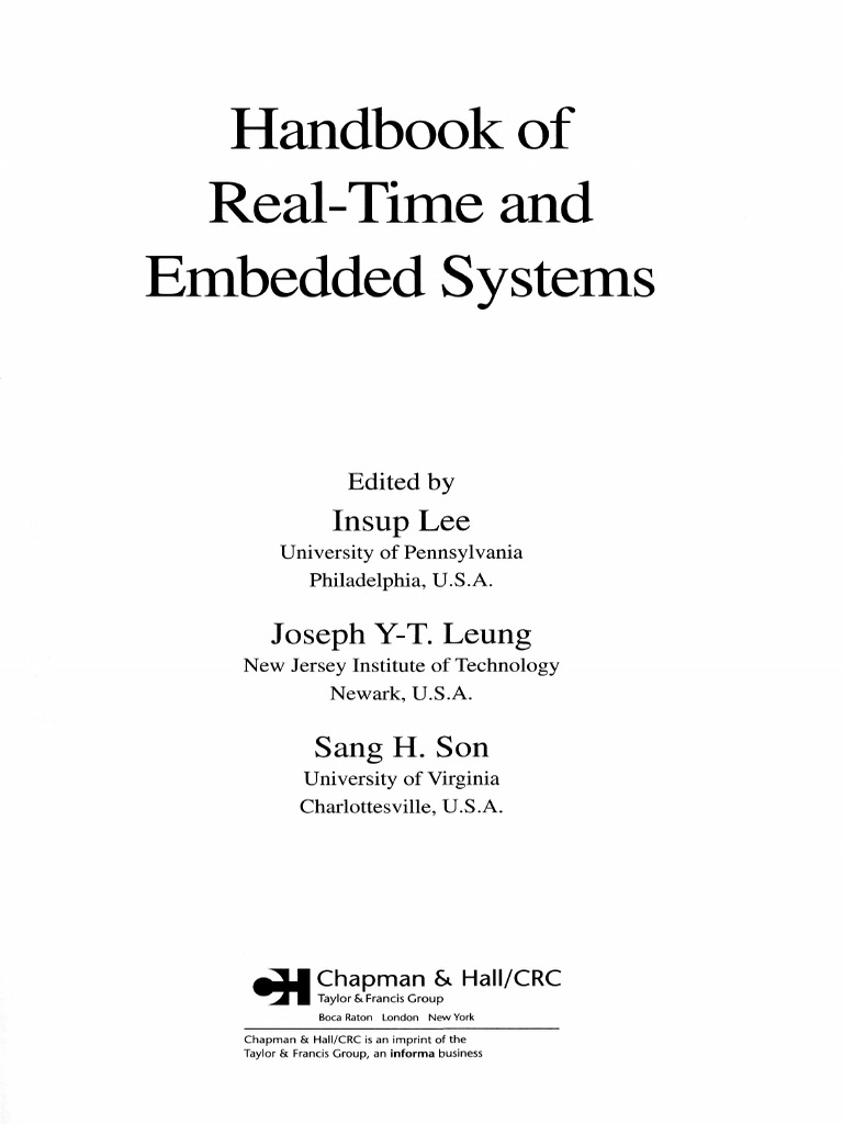 Handbook of Real Time and Embedded Systems | PDF | Wireless Sensor ...