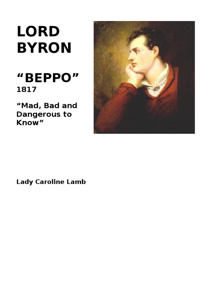 Lord Byron: "Beppo" | PDF