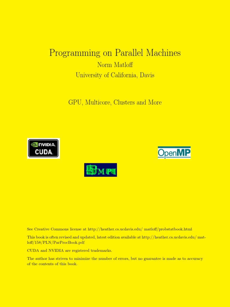 Programming On Parallel Machines Pdf Parallel Computing Central Processing Unit 7778