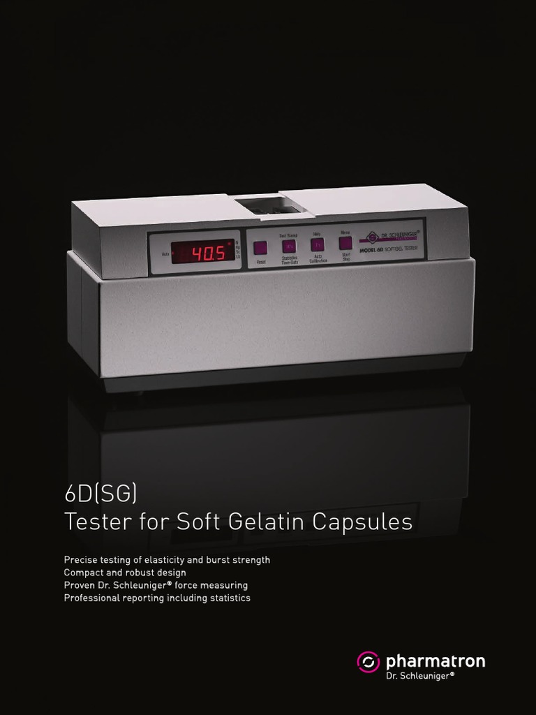 Sotax Pharmatron Hardness Tester 6DSG | Hardness | Tablet (Pharmacy)