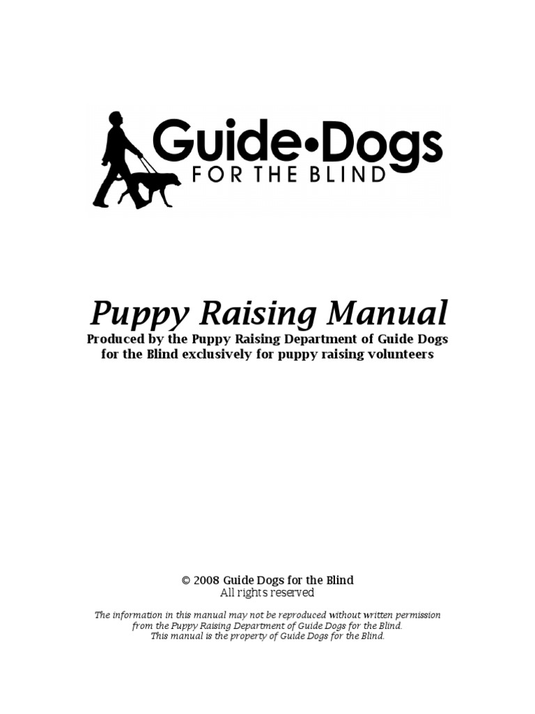 Puppy Raising Manual | Download Free PDF | Labrador Retriever | Dogs